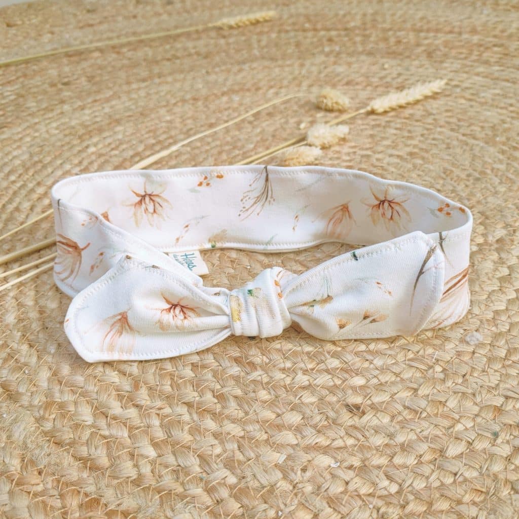 Bandeau fillette à nouer-Tissus Jersey au choix | Modèle Prairie